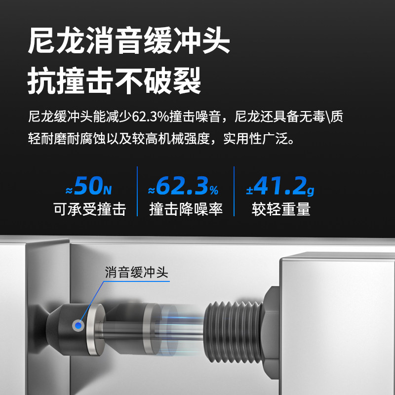 液压油压缓冲器AC0806/AC1007/1210/AD1410可调阻尼器机械手配件_虎窝淘