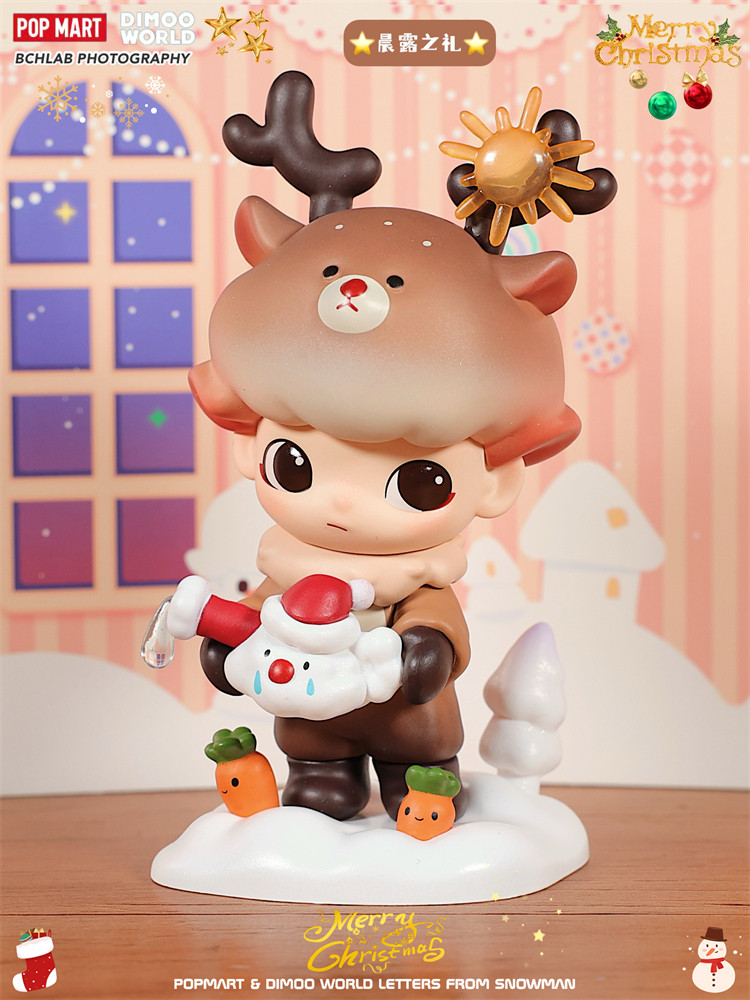 POPMART泡泡玛特DIMOO圣诞节雪人人的来信系列盲盒手办潮玩盲盒
