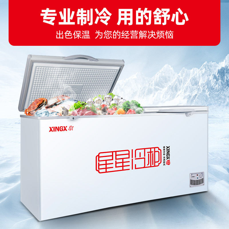 XINGX/星星冷柜冰柜卧式冰箱冷藏冷冻转换大容量冷柜一级能效1659_虎窝淘