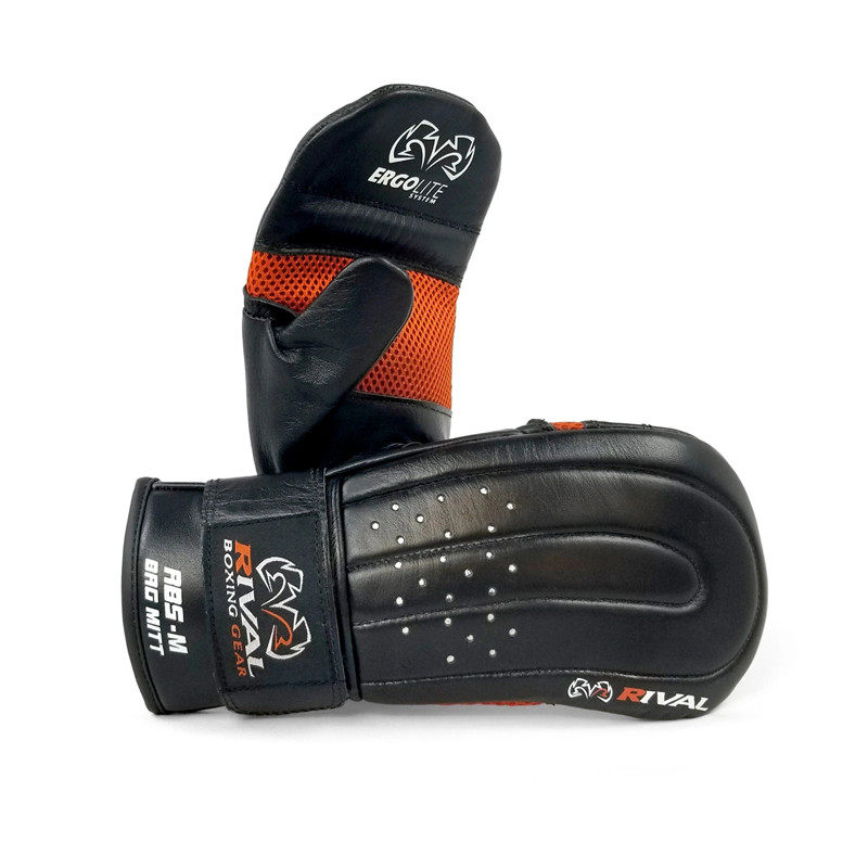 RIVAL BOXING RB5 BAG MITTS成人露指散打泰拳打沙包训练拳击手套_虎窝淘