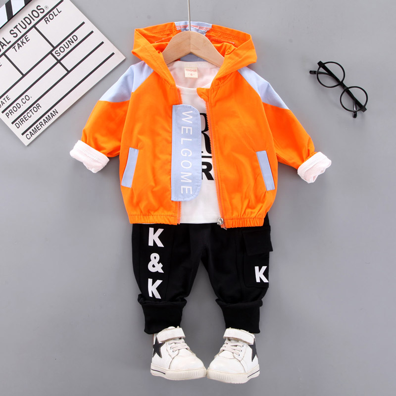 宝宝春装套装2025新款男童春秋小童装1-4岁洋气儿童三件套帅气潮3_虎窝淘