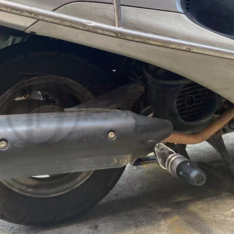 适用铃木UU125 UY125 USR/AFR125改装配件前轮防摔球排气管保护杠_虎窝淘