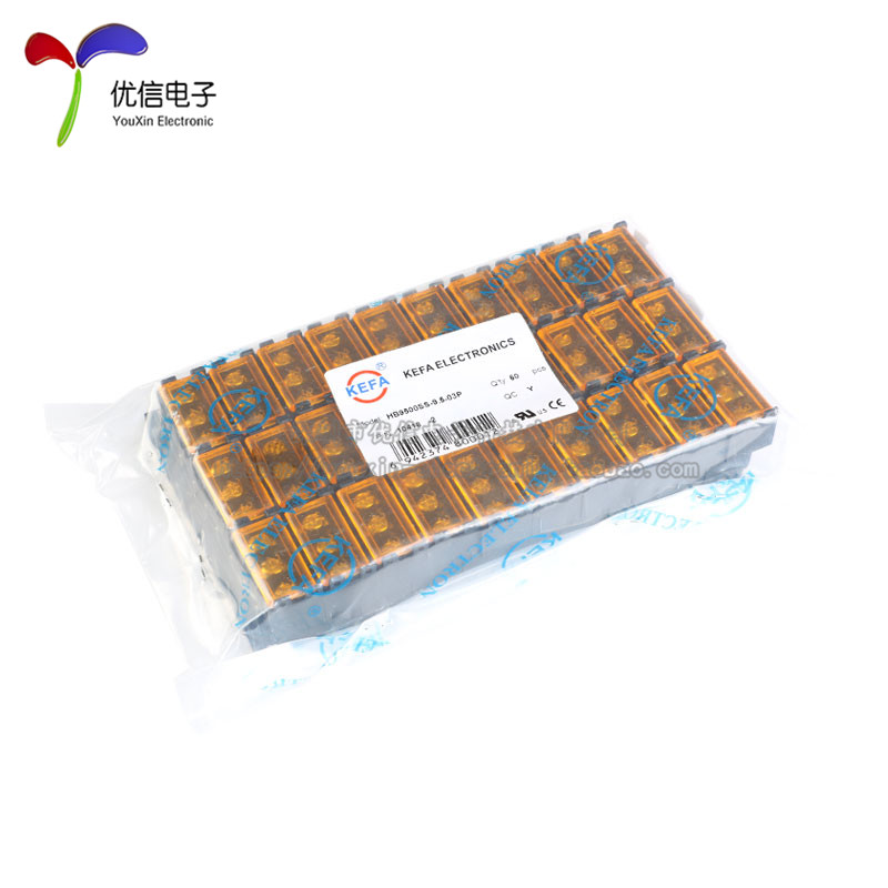 HB-9500 2P/3P/4P/5P/6P/7P/8P/9P/10P带盖 9.5MM栅栏式接线端子_虎窝淘