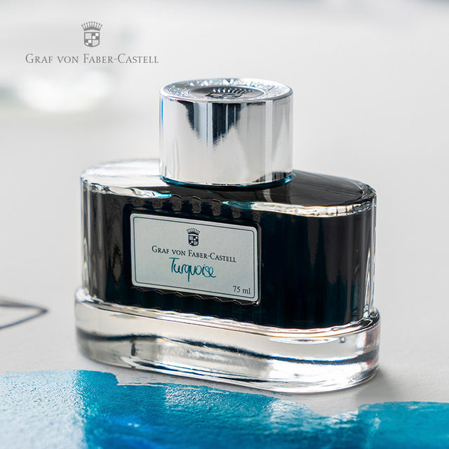 Earl Faber-Castell GRAF VON FABER-CASTELL Piaget ink 75ml large bottle ...