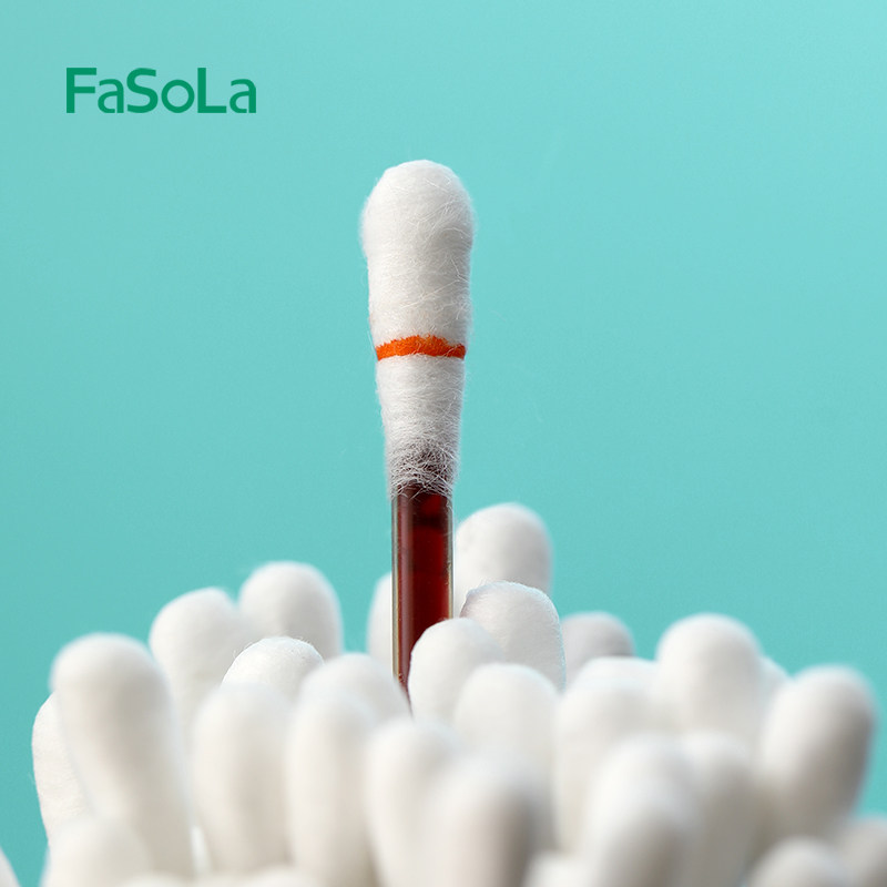 FaSoLa消毒棉签一次性碘伏酒精棉棒随身旅行装碘酒棉花棒独立包装_虎窝淘