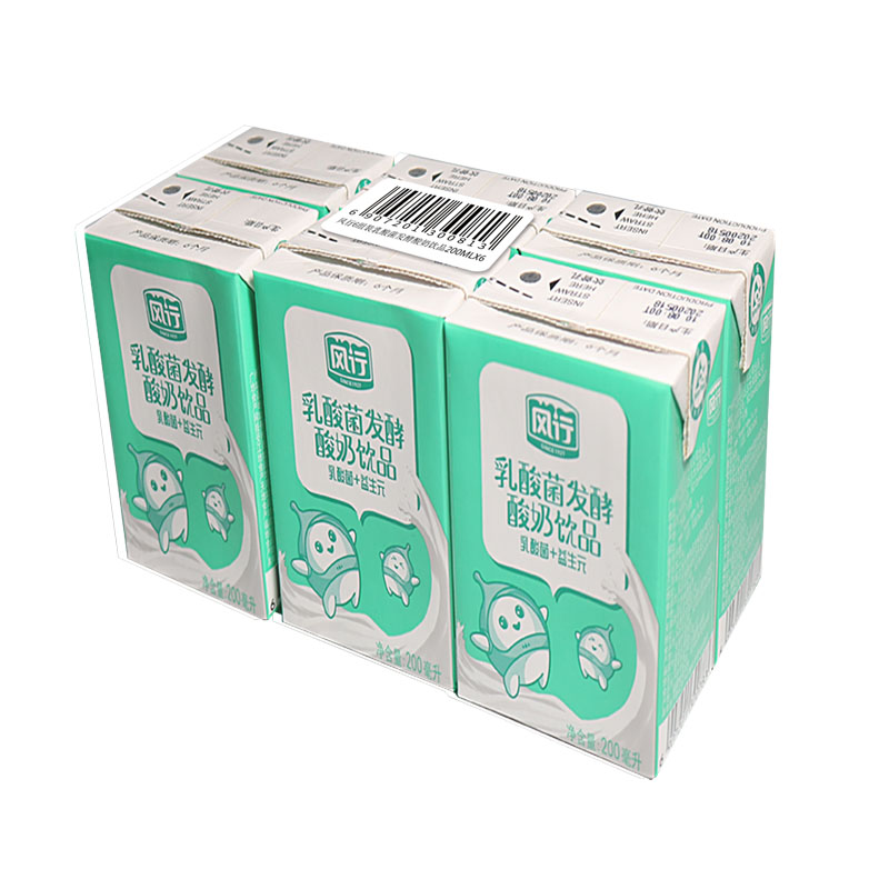 风行乳酸菌发酵酸奶饮品200ml*6盒牛奶_虎窝淘