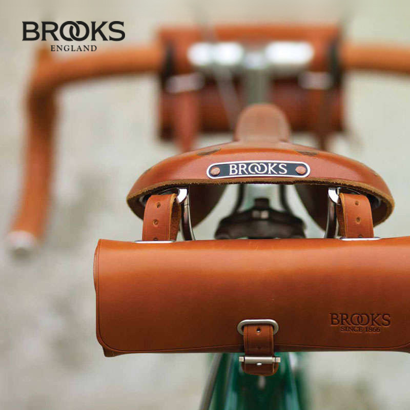 英国BROOKS自行车尾包复古车牛皮坐垫包CHALLENGE工具后座鞍座包_虎窝淘