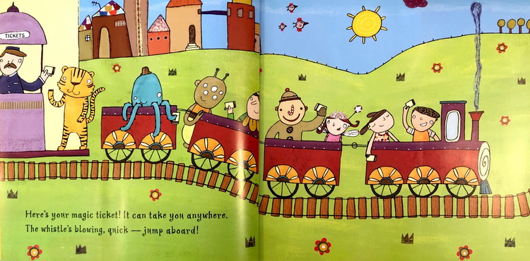 英文原版 Barefoot Books韵文与歌谣交通工具 Magic Train Ride 3册附3CD英语语感启蒙磨耳朵绘本图画书_虎窝淘