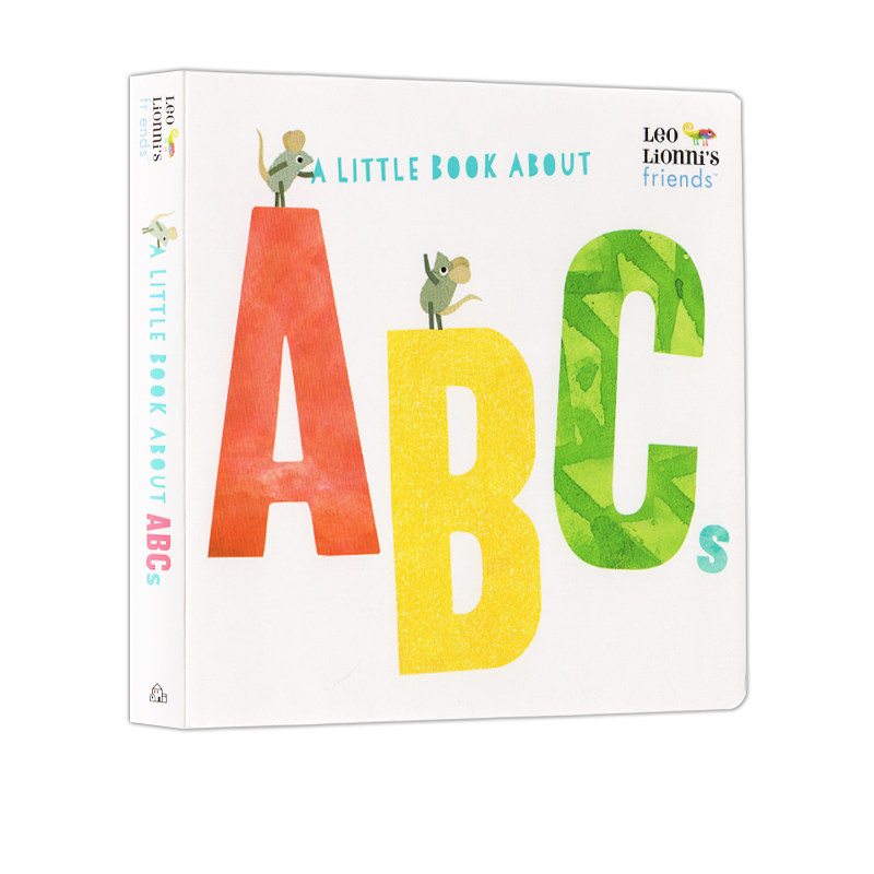 英文原版 A Little Book About ABCs纸板书凯迪克奖作者李欧·李奥尼 Leo Lionni字母认知幼儿启蒙图画书_虎窝淘