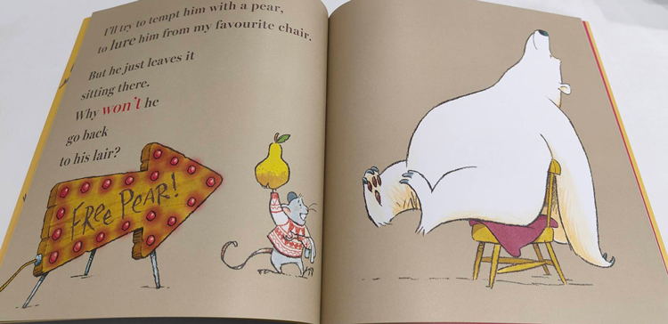 英文原版 There's a Bear on My Chair凯特格林纳威大奖绘本 Ross Collin情商启蒙幽默图画故事 Stories ...