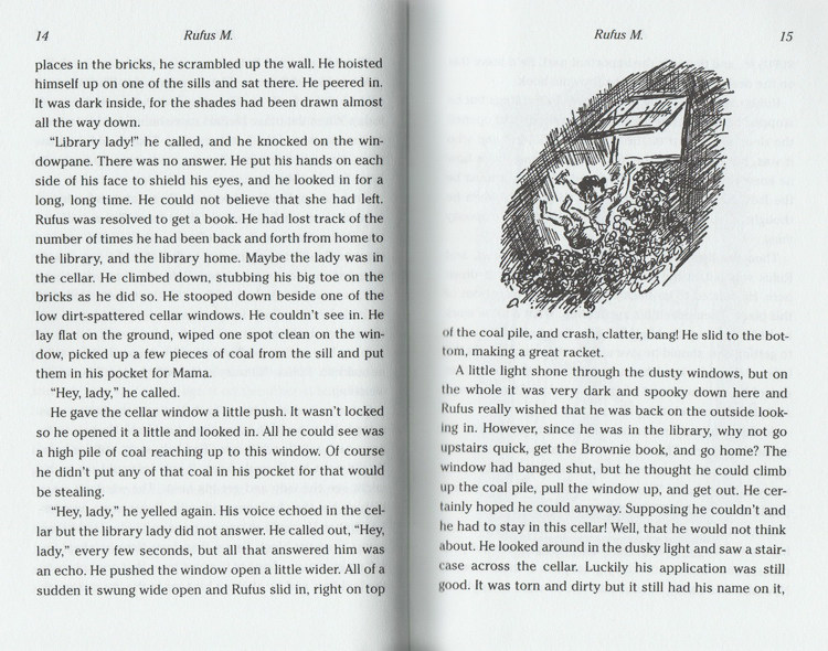 英文原版 Rufus M小淘气鲁夫纽伯瑞银奖 Eleanor Estes儿童桥梁章节书小学英语课外阅读_虎窝淘