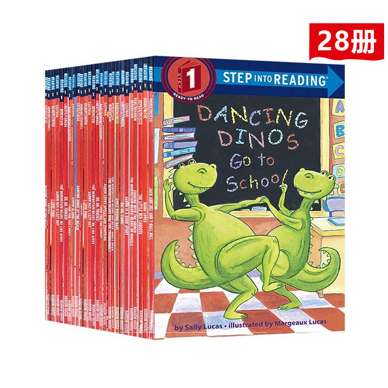 美国兰登经典分级读物第1阶段一阶段 Step into Reading 1 28册英文原版儿童启蒙绘本读物幼儿兰登书屋绘本系列_虎窝淘