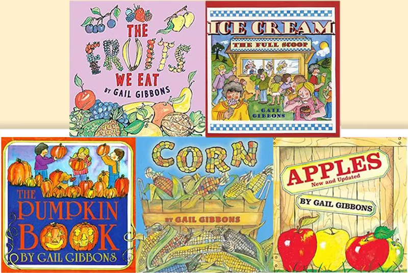 英文原版 Gail Gibbons盖尔吉本斯少儿百科食物系列 5册 Fruits We Eat/The Pumpkin Book儿童科普读物 ...