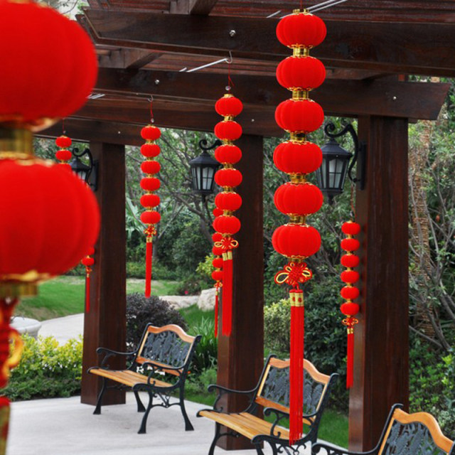 Small lantern string outdoor series hanging decoration wedding ...