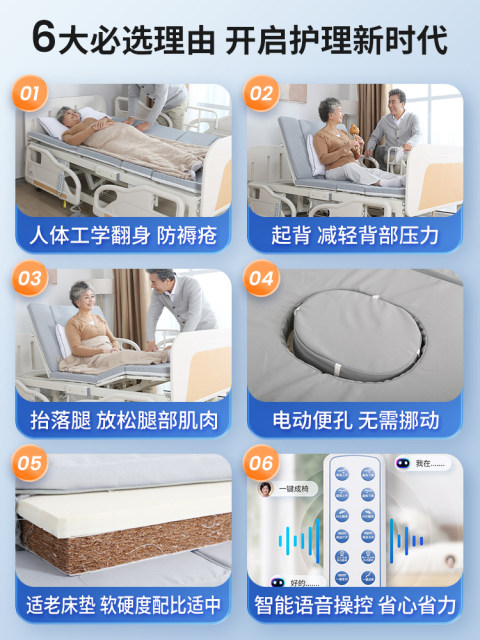 Medest electric nursing bed turn-over bed fully automatic high-end ...