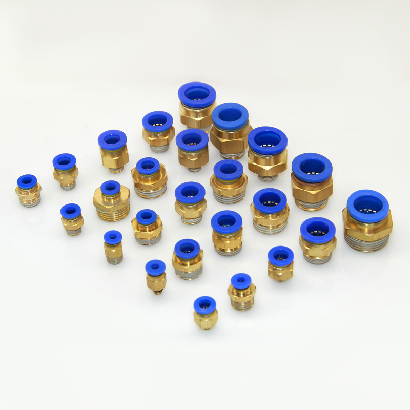 气动气管接头PC10-03快速接头PC06-01快插PC4螺纹直通PC8-02PC12_虎窝淘