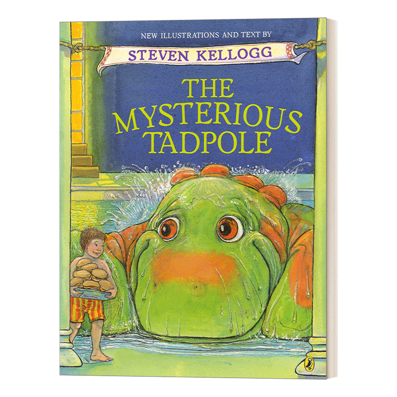 英文原版 The Mysterious Tadpole 25Th Annv神秘的蝌蚪儿童英语启蒙图画故事绘本名家 Steven Kellogg ...
