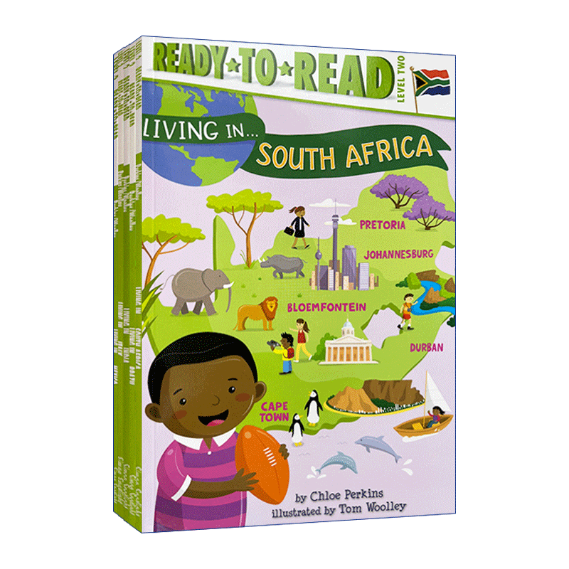 准备阅读系列2阶走遍世界6册 Ready To Read Around the World Level 2六大国家地理知识英文原版儿童科普英语 ...