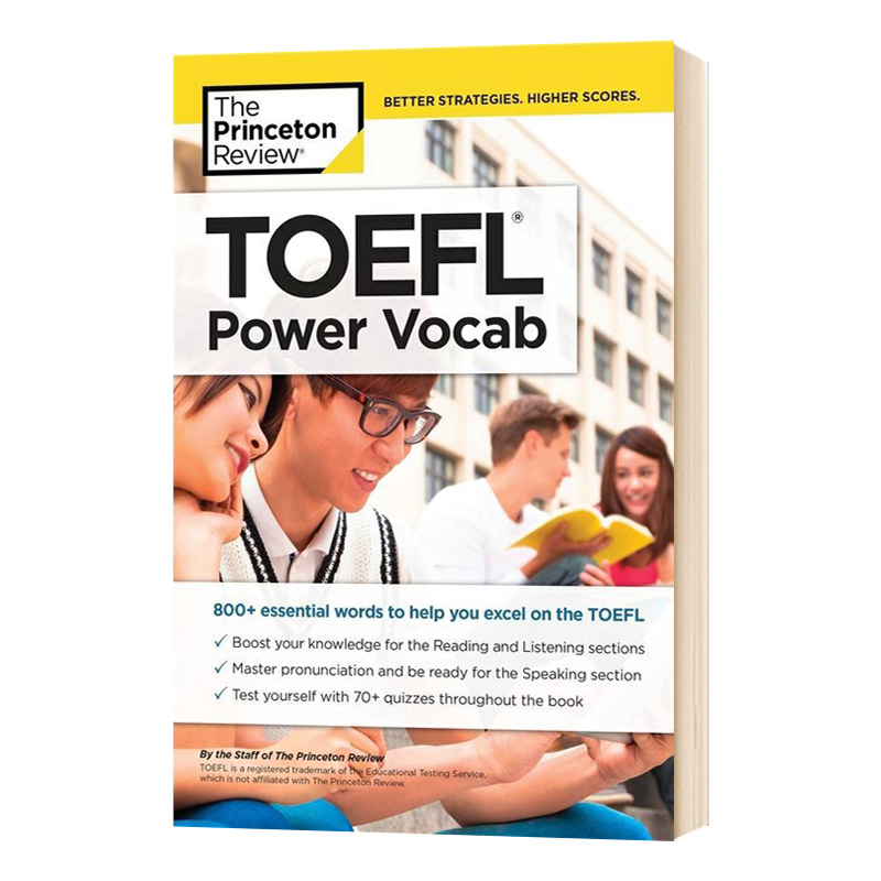 普林斯顿评论托福词汇英文原版 TOEFL Power Vocab Princeton Review英语单词词汇书英文版进口考试书籍_虎窝淘