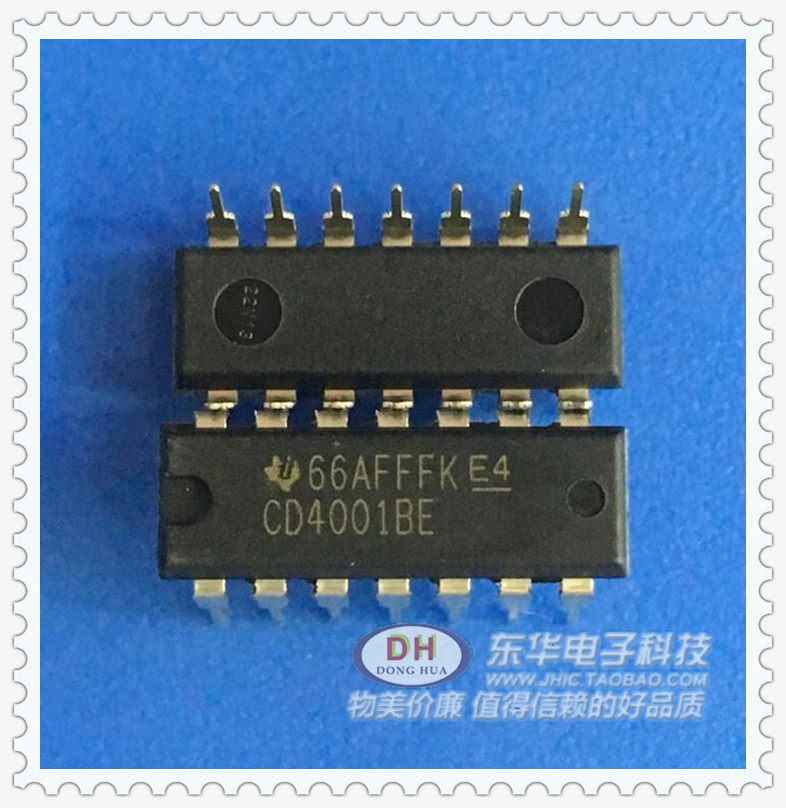 CD4001原装进口CD4001BE DIP14 CMOS四路2实物实拍现货_虎窝淘