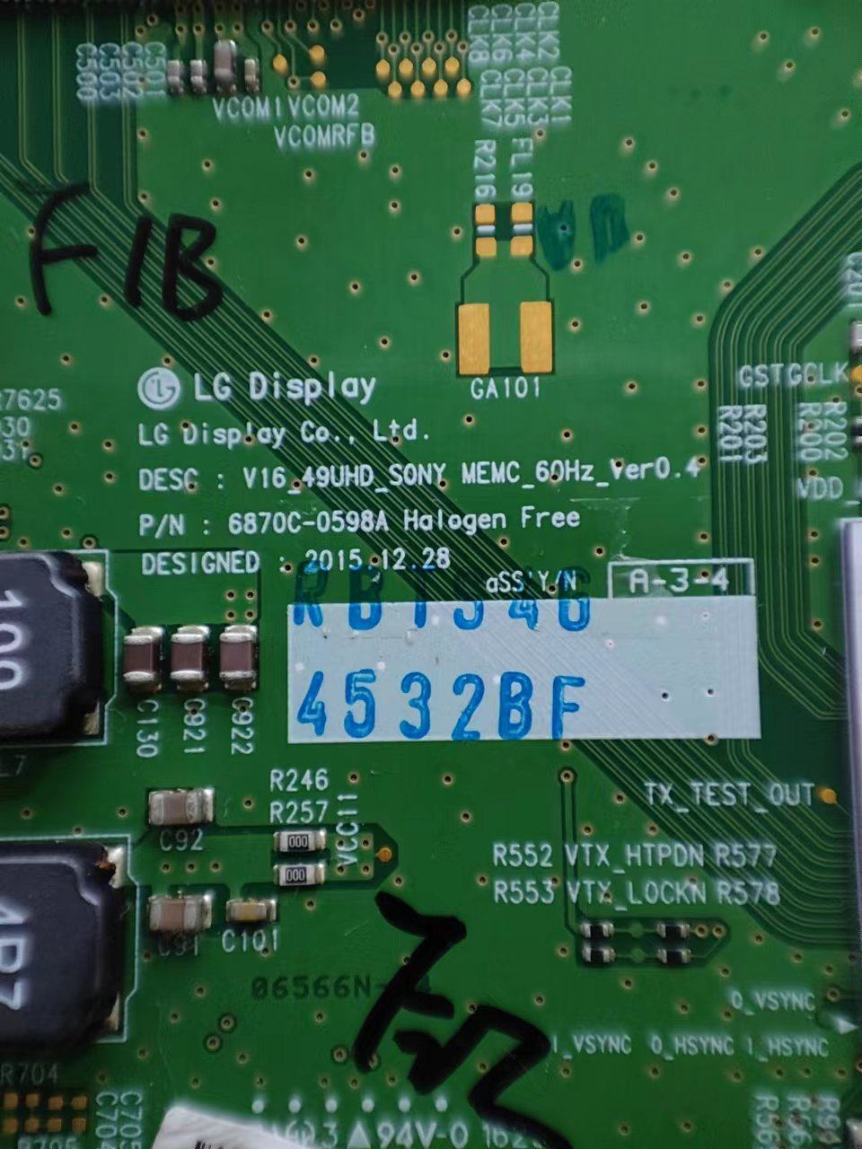 索尼原装拆机KD-49X8000D电视逻辑板6870C-0598A配屏V490QWME07_虎窝淘