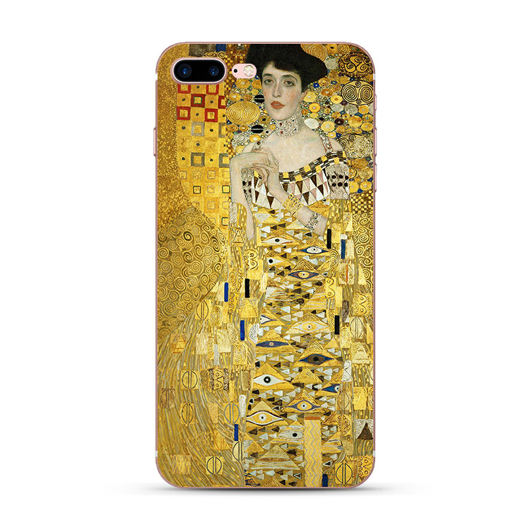 油画名画克里姆特吻情侣适用苹果6手机壳iPhoneX/8/7/6s/plus软壳_虎窝淘