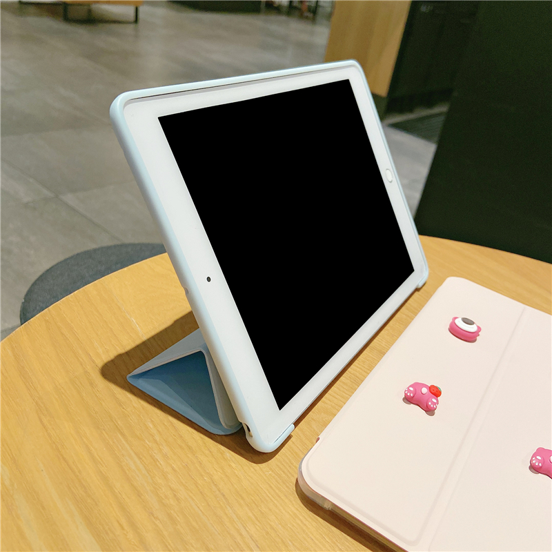 2021笔槽ipad8保护套9.7寸air2可爱mini3/4/5气囊硅胶壳iapd6外套_虎窝淘