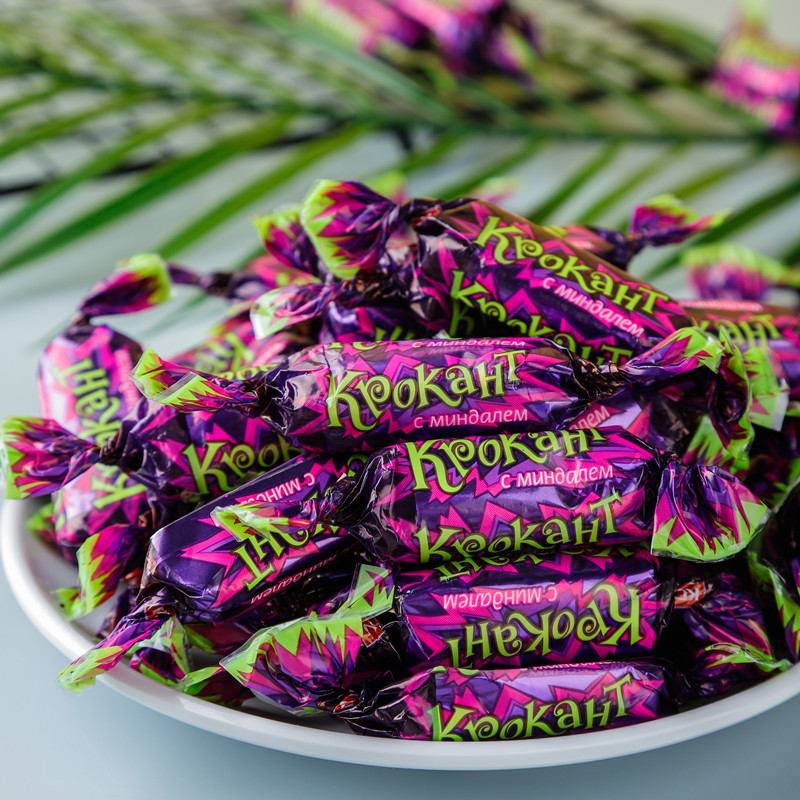 俄罗斯进口KDV紫皮糖巧克力kpokaht原装正品喜糖散装1斤年货500g_虎窝淘