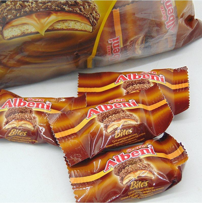古力娜扎同款土耳其阿乐巴尼albeni优客ulker夹心巧克力威化饼干_虎窝淘