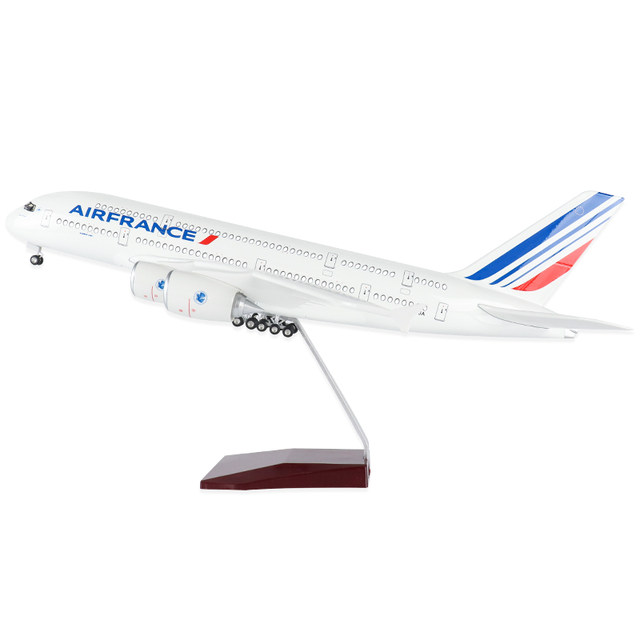 Large wheeled light aircraft model Air France A380 aircraft model ...