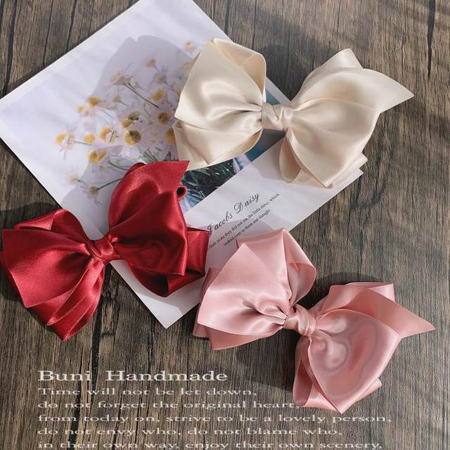 Imported 5.0cm high gloss double-sided ribbon handmade DIY jewelry bow ...
