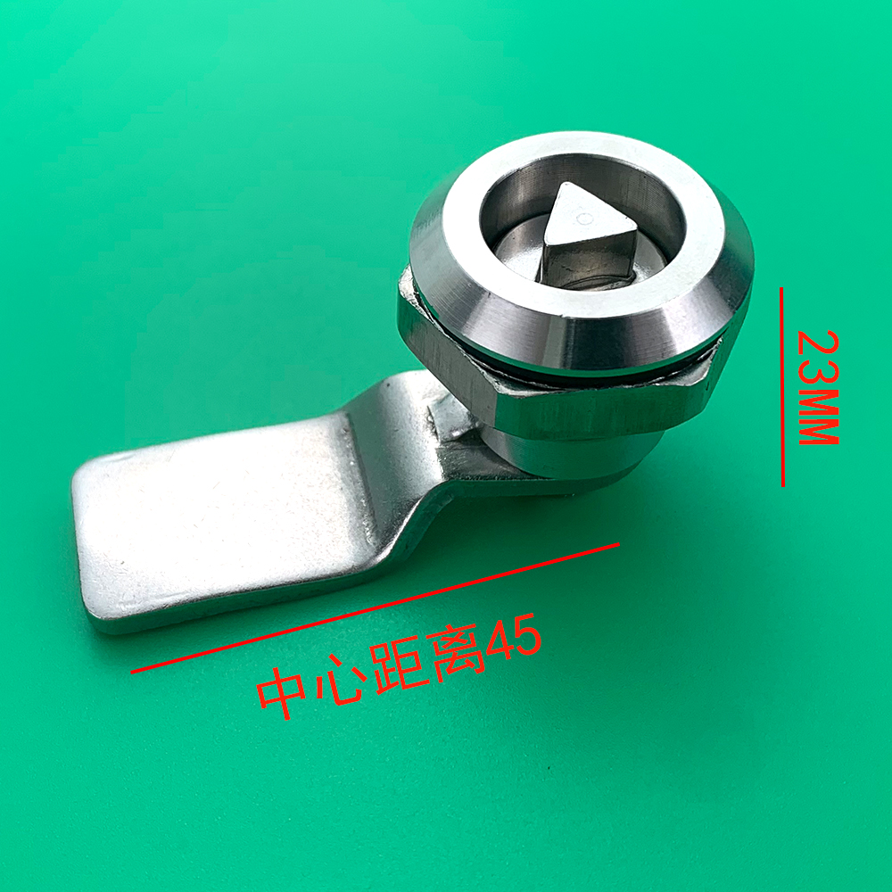 海坦不锈钢三角锁 304不锈钢锁电柜门锁 MS705三角不锈钢转舌锁_虎窝淘