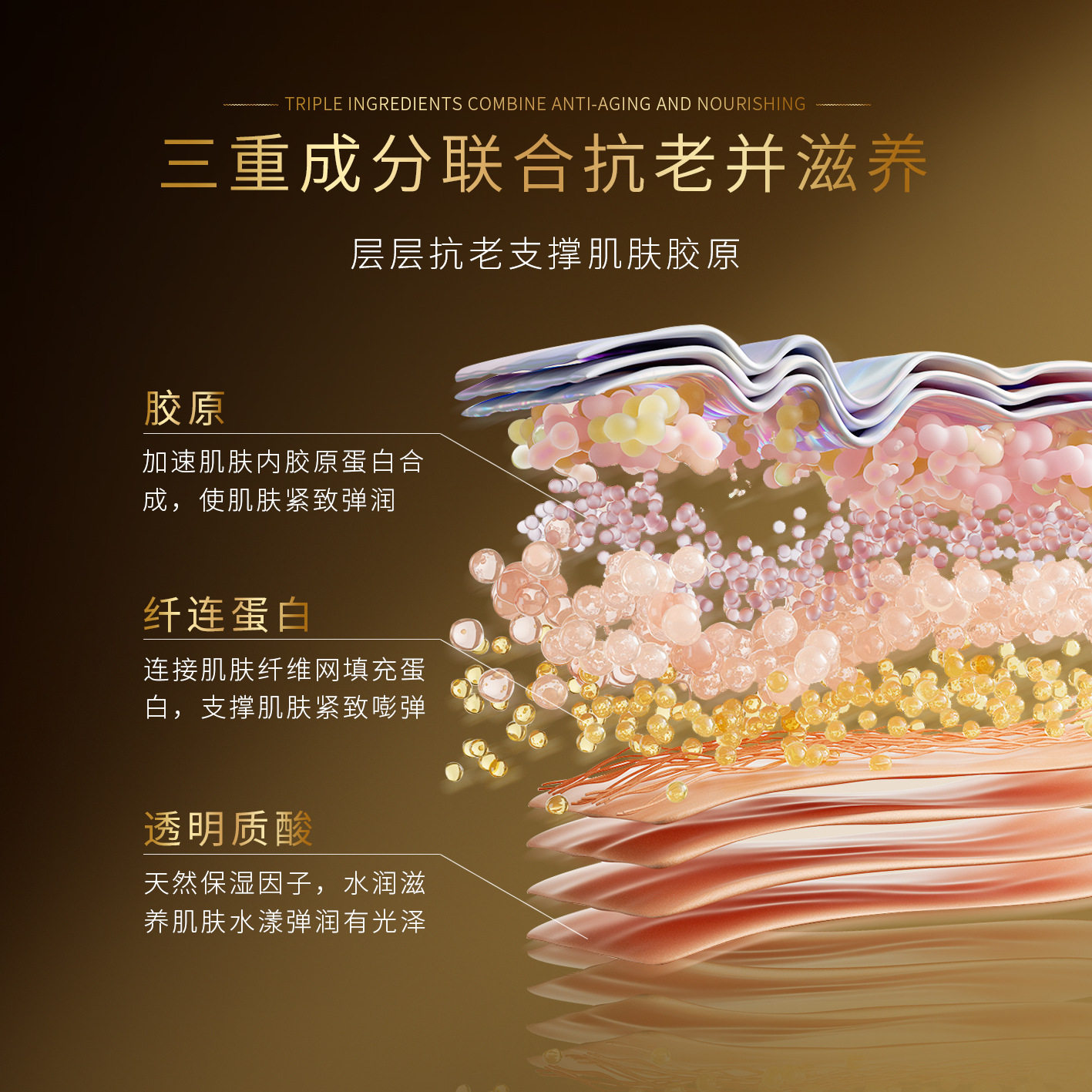 兰皇后LARL QUEEN肌活胶原紧致抚纹霜50g柔润细腻保湿弹润面霜_虎窝淘