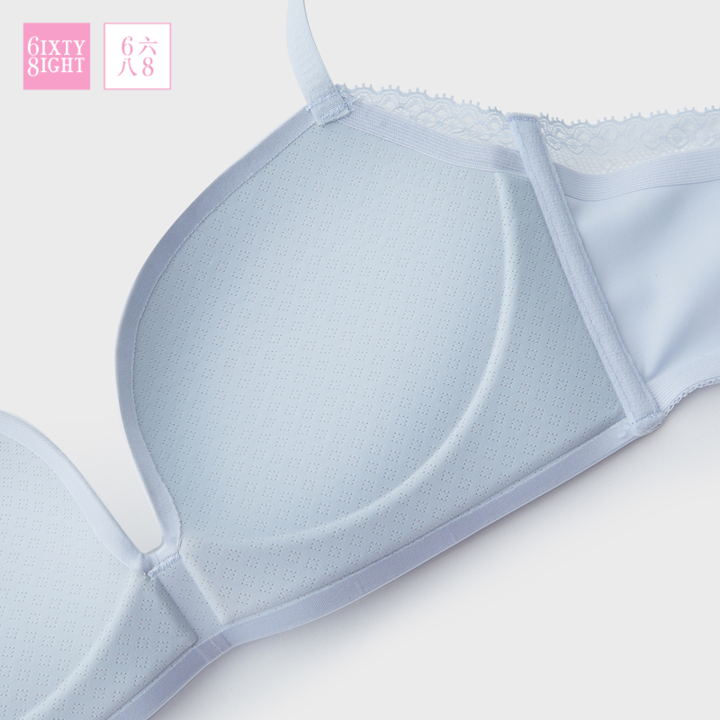 6IXTY8IGHT 68无钢圈内衣女性感小胸聚拢上托无痕文胸罩BR09874_虎窝淘