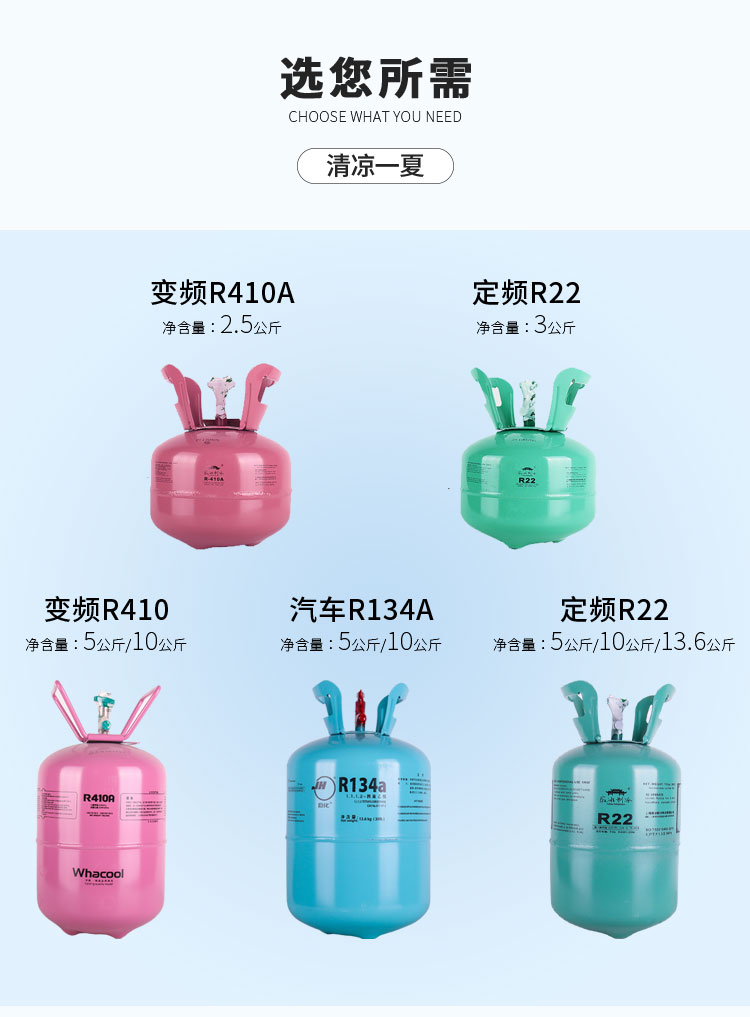 巨化R22制冷剂410加氟工具套装汽车134雪种液空调32氟利昂冷媒_虎窝淘