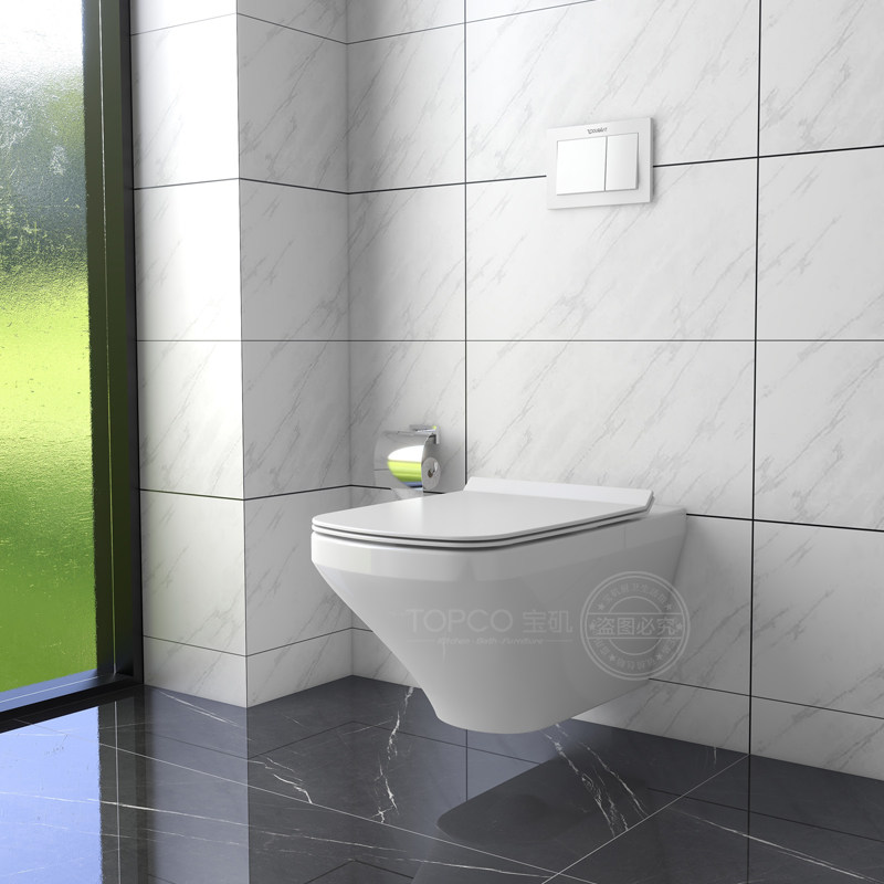 DURAVIT杜拉维特壁挂墙马桶悬空坐便器缓降盖隐蔽高矮水箱253709_虎窝淘