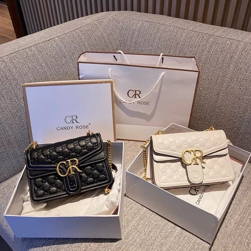 Candyrose正品官网CR包包女丝巾腋下酒神包斜挎女包链条邮差包潮_虎窝淘