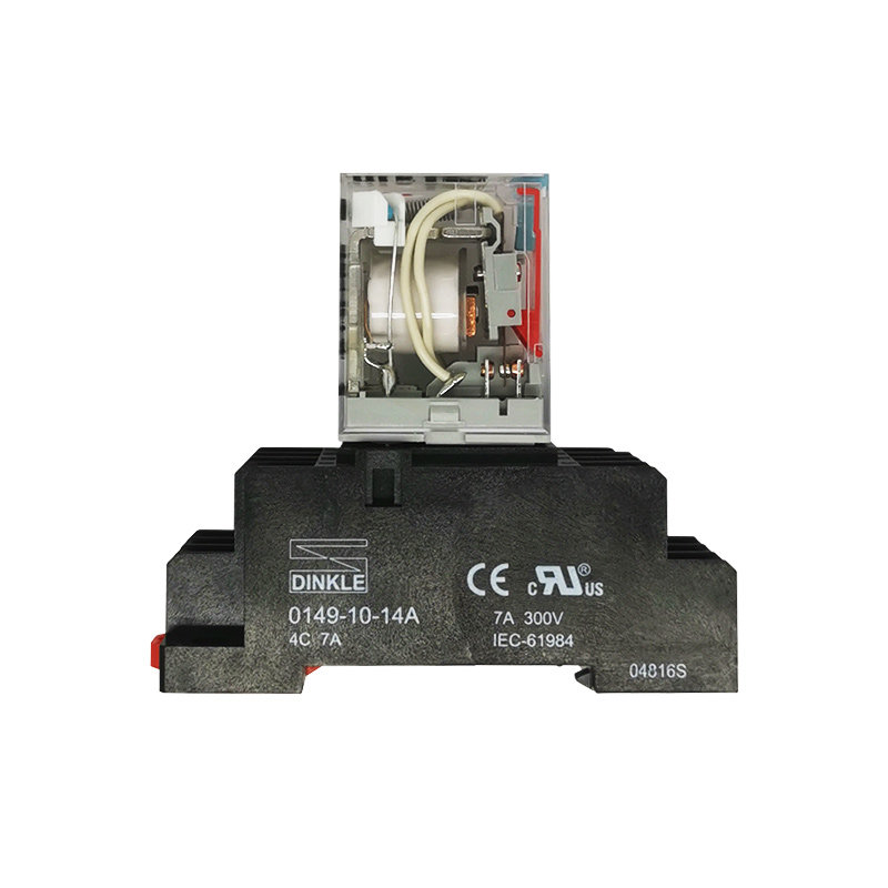 DINKLE町洋RER-M4C-D24中间继电器220v交流12v小型电磁DC开关24v_虎窝淘