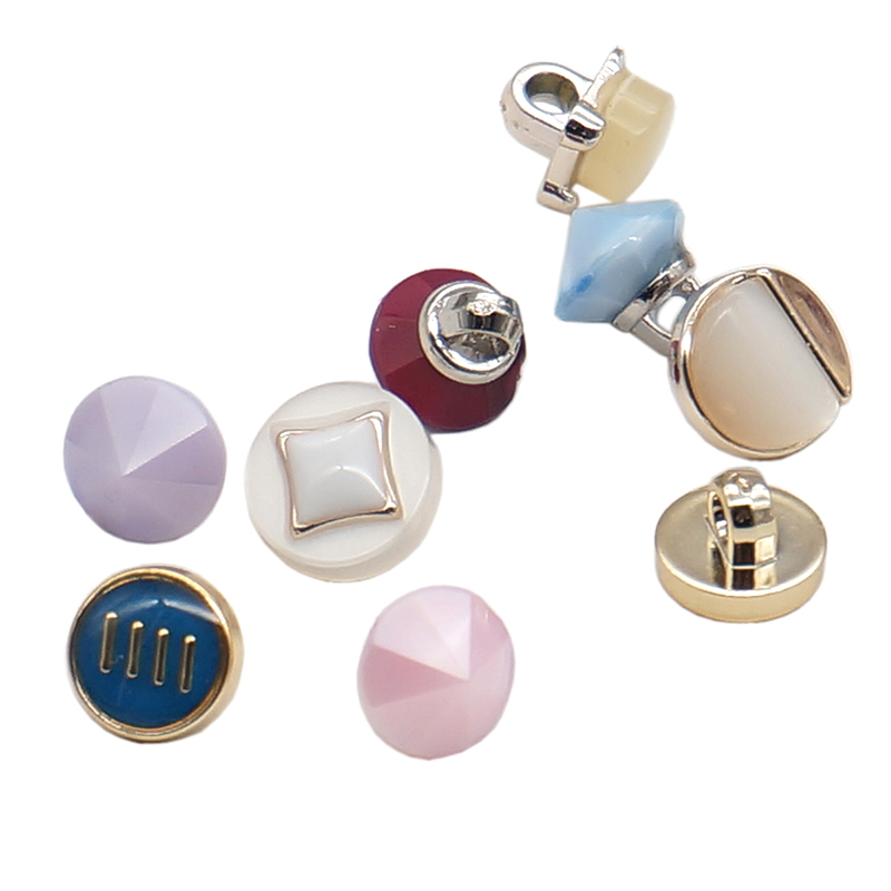 高档女衬衫扣子百搭开衫扣子通用春夏雪纺衫高脚扣子韩版圆形小扣_虎窝淘