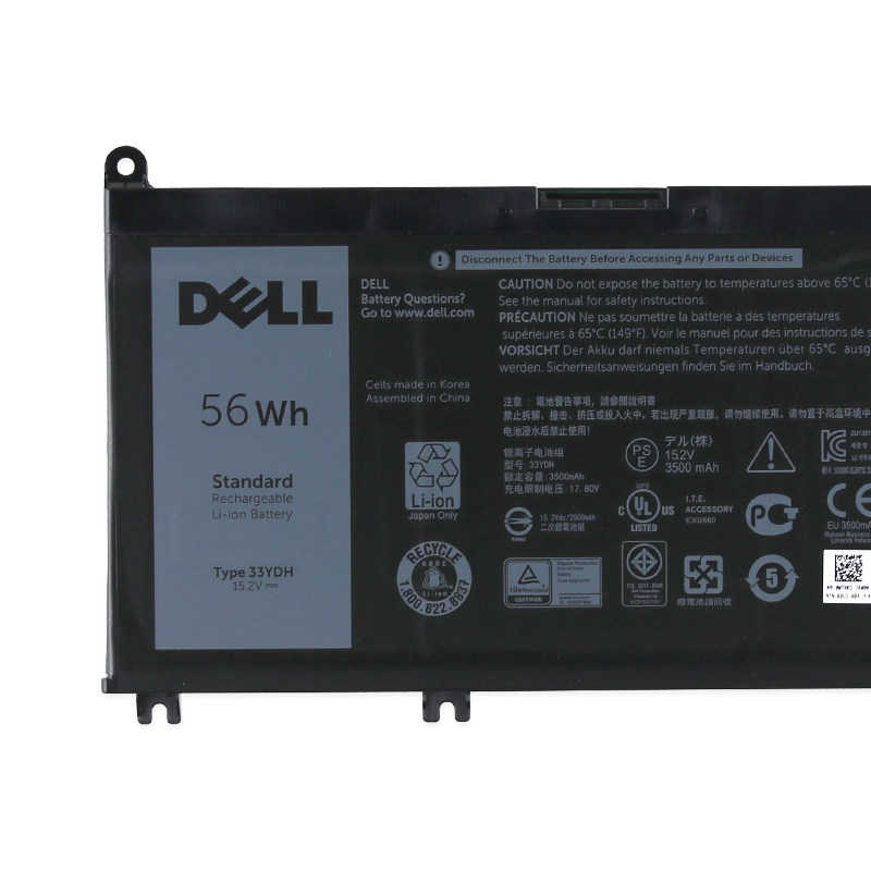 戴尔DELL原装 Inspiron 17 7778 7353 7779笔记本电池33YDH 56WH_虎窝淘