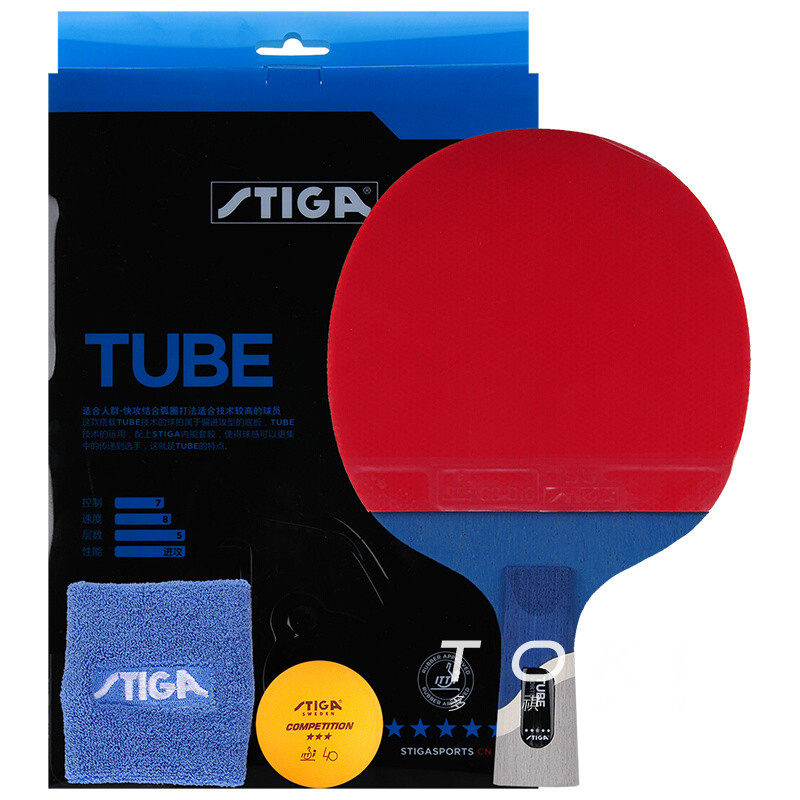 斯帝卡五星5星级高级乒乓球拍 STIGA 5-Star Table Tennis Racket_虎窝淘