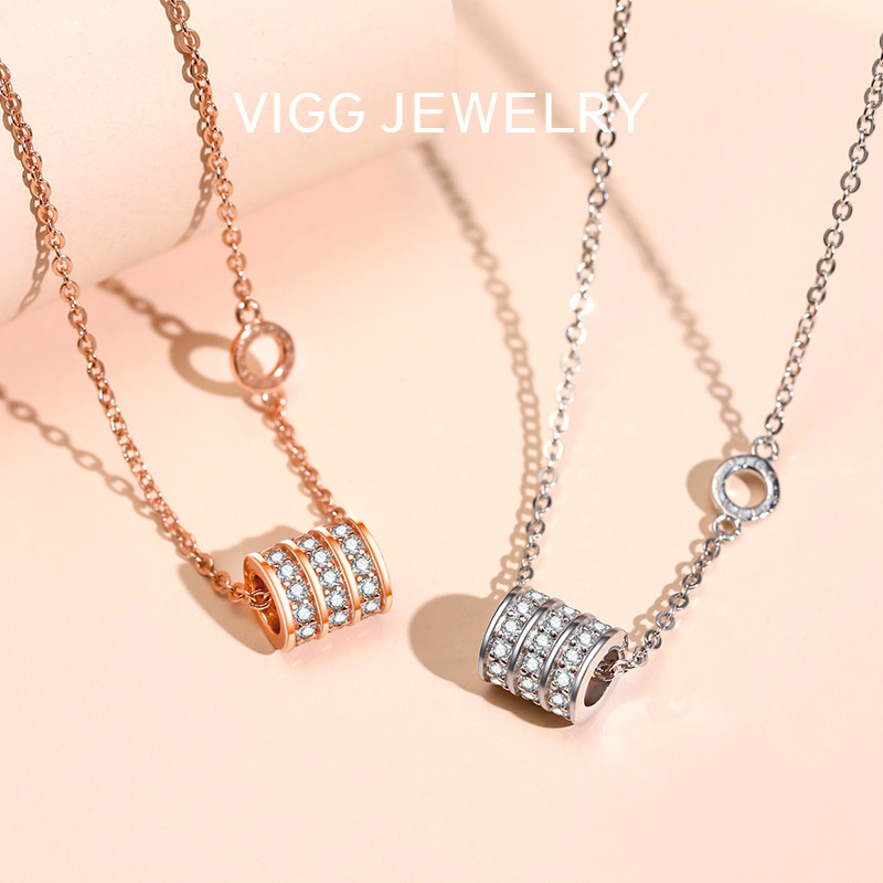 VIGG小蛮腰项链女高级感2023新款潮百搭锁骨链设计七夕送女友礼物_虎窝淘