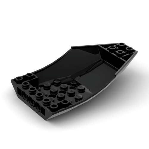 LEGO乐高 47406 6x10x2反向楔形件船底深灰6065822黑4209683_虎窝淘