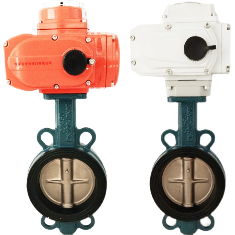 D971X-16Q电动蝶阀防爆、防水对夹式软密封蝶阀DN50-DN300_虎窝淘