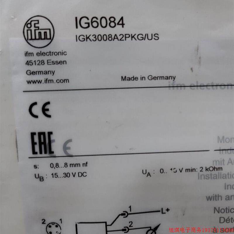 拍前询价:IFM IG5942 IG6084 IG6118 IG6126全新原装正品易福门_虎窝淘