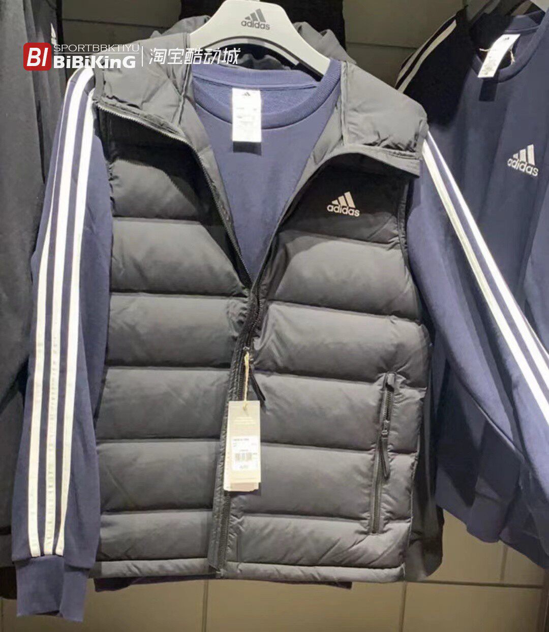 专柜正品 Adidas阿迪达斯背心保暖羽绒马甲DZ1396 H20775 HN4403_虎窝淘