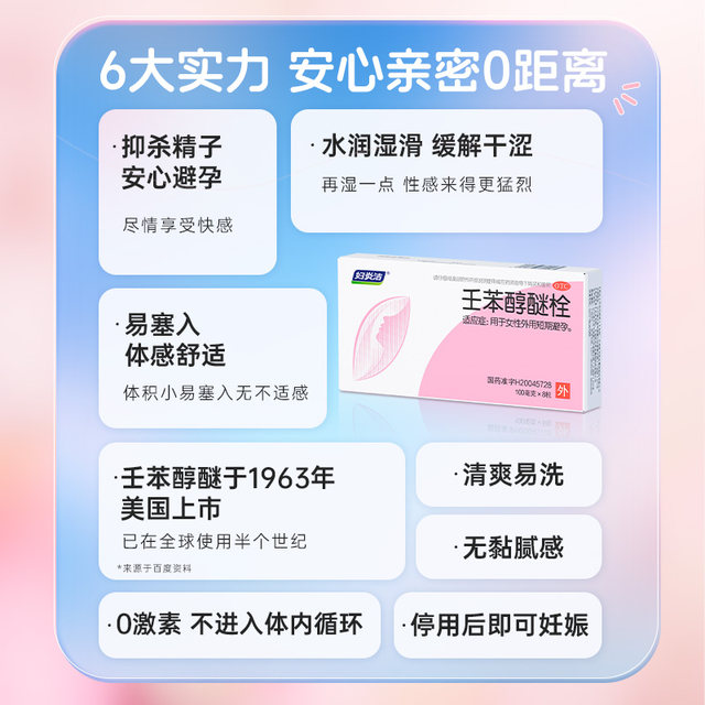 Fuyanjie's contraceptive pill plugs the vagina with the topical contraceptive pill, nonenyl ...