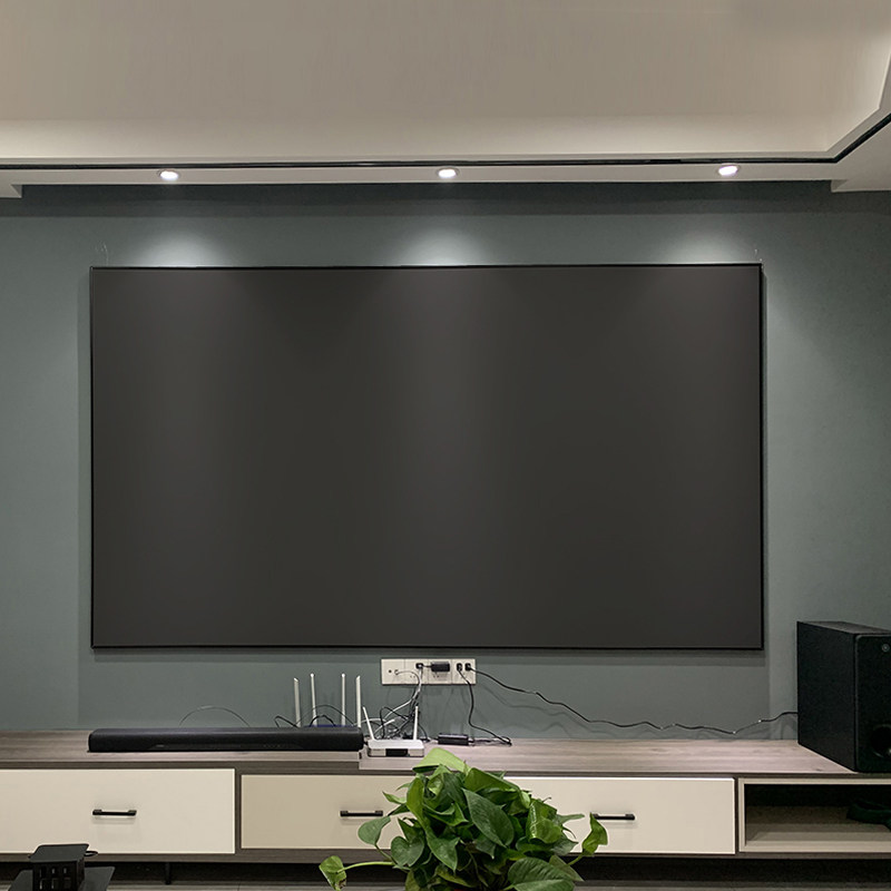 微斯/VCCG抗光投影幕HSHK画框黑栅100/120寸超短焦激光电视硬屏幕_虎窝淘