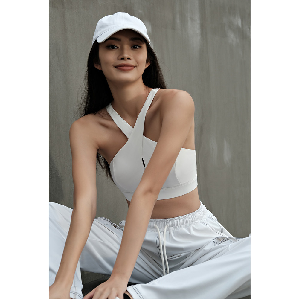 Lanikar美背运动内衣女防震防下垂跑步高强度文胸瑜伽健身背心bra_虎窝淘