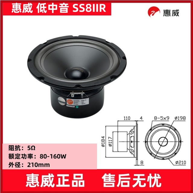 HIVI SS8R audio 8 -inch medium bass horn hifi speaker unit fever speaker